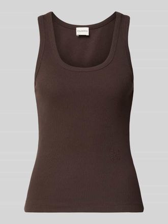 Closed Tanktop in Ripp-Optik mit Rundhalsausschnitt