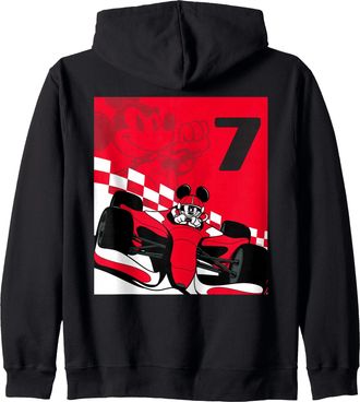 Disney Racing 7th Birthday 7 Years Old Mickey Mouse Race Car Kapuzenjacke