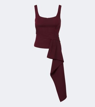 Roland Mouret Top en laine et soie