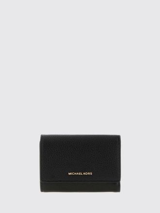 Michael Kors Portefeuille &agrave; trois volets Bryant en cuir avec logo en m&eacute;tal et bouton