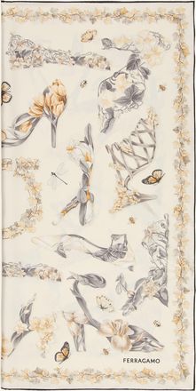 Ferragamo Ferragamo Seidentuch weiss