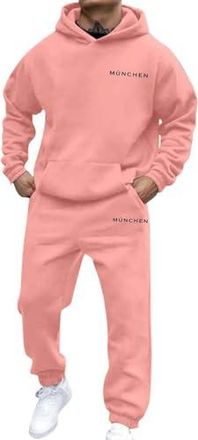 Generic Surv&ecirc;tement 2 pi&egrave;ces pour homme - En coton - Surv&ecirc;tement de sport baggy - Chaud et confortable - Sweat &agrave; capuche et pantalon de jogging - Tenue de loi