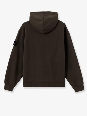 Stone Island Mens Hoodie Oversized Organic Cotton Green Sweatshirts Sweater