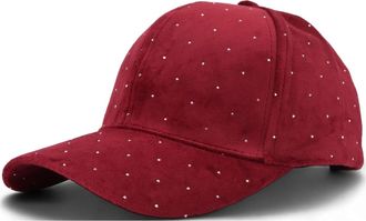 styleBREAKER Cap Samt Baseball Cap mit Strass
