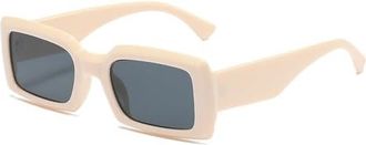 Generic Photos De Rue For Femmes, Lunettes De Soleil Tendance &Agrave; Monture Petite For Hommes, Sports De Conduite En Ext&eacute;rieur(Beige)