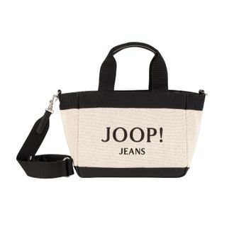 Joop Handtasche JOOP JEANS calduccio tela yvette handbag shz, Damen, Gr. B/H/T: 26,5cm x 21cm x 14cm, schwarz, Textil, Taschen Handtasche, Damen Umh&auml;ngetas