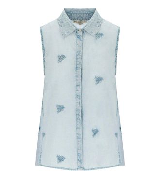 Pahiesa CHEMISE SANS MANCHES BLEU CLAIRE PAHIESA FORMENTERA