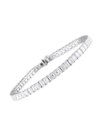 Luxury Bazaar bracelet Tennis en or blanc 18ct serti de diamant
