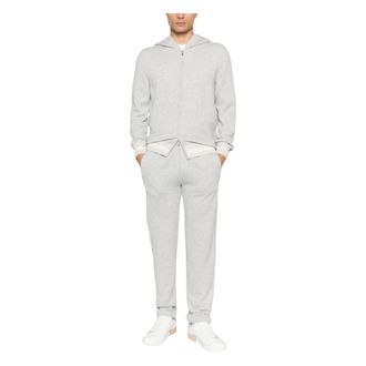 Gran Sasso Homme, Sport, Gris, Taille: 2XL Casa Frumoasa Surv&ecirc;tement &agrave; Capuche et Bordures Ray&eacute;es