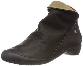 Softinos Femme Farah Smooth Combi Bottines, Noir fumé 552, 41 EU
