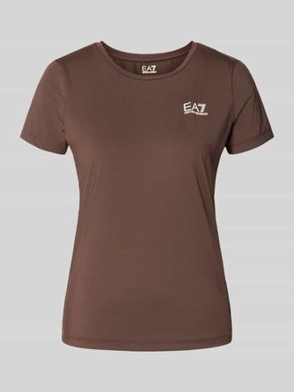 Emporio Armani T-Shirt mit Label-Print und Rundhalsausschnitt