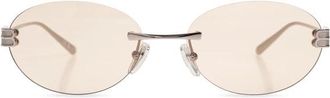 Balenciaga Gossip Oval AF Sonnenbrille - - Accessories - unisex - Grau - ONE SIZE