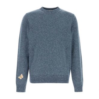 Valentino Garavani Round-Neck Strickwaren - - Knitwear - Herren - Blau - M