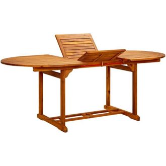 vidaXL Gartentisch 200x100x75 cm Massivholz Akazie Vidaxl