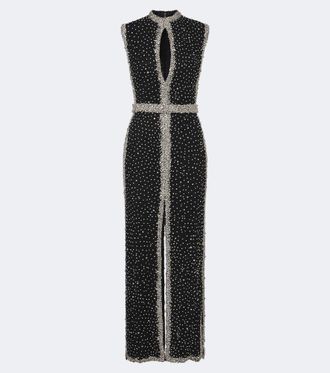 Costarellos Robe longue Belina &agrave; ornements