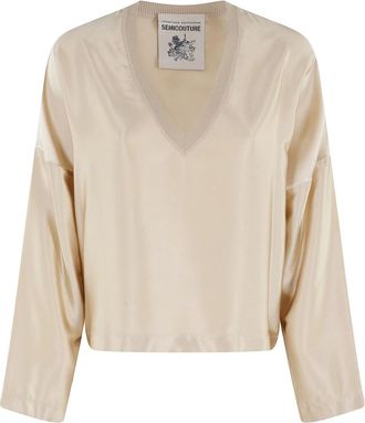 Semicouture Femme, Pulls, Brun, Taille: 36 FR Elmond Blouse