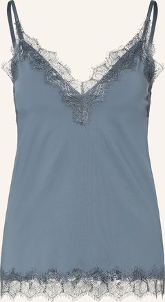 Rosemunde Top Billie Mit Spitze blau