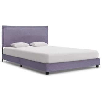 vidaXL Bettgestell Hellgrau Stoff 140x200 cm Vidaxl
