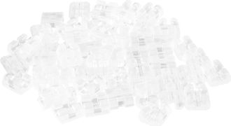 Valiclud 50 Stück Transparente C förmige Stuhlbeinkappen rutschfeste Möbelgleiter für Stuhlbeine und Schlitten Geräuschdämpfend Bodenschonend Passend für Lamin