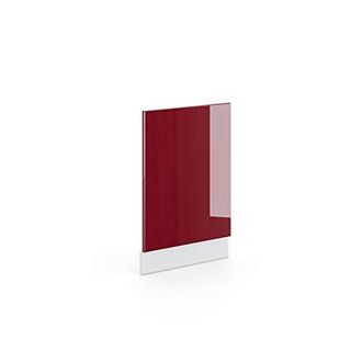 Vicco fa&ccedil;ade Fame-Line, Rouge Bordeaux Haute Brillance/Blanc, 45 cm sans Plan de Travail