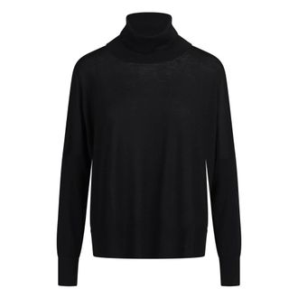 Gran Sasso Pull &agrave; col roul&eacute; - Femme - Pulls - Noir - Taille: 42 FR
