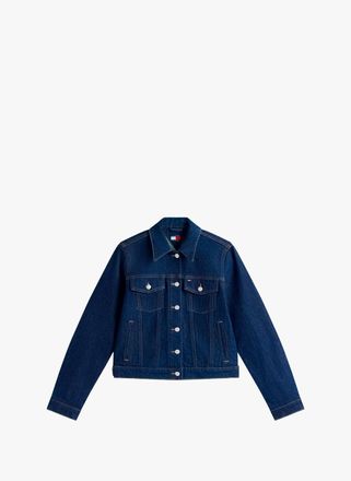 Tommy Hilfiger Veste droite en denim de coton m&eacute;lang&eacute;