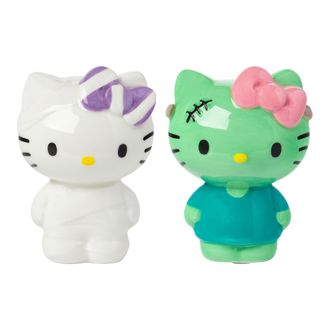 Silver Buffalo Sanrio Hello Kitty Halloween Salz- und Pfefferstreuer aus Keramik, 12,7 x 5,1 x 8,9 cm (L x B x H)