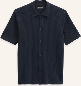 Marc O'Polo Marc Opolo Strick-Shirt blau