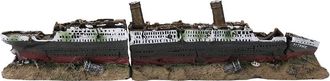 Generic Tyenaza Wrack-Ornamente, Harz-Aquarium-Bootsschiff, Titanic verlorene Wrack-Dekoration, passend f&uuml;r Aquarienfische, Garnelen