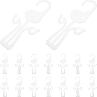 OSALADI 20 St&uuml;ck Schuhhalter aus Robustem PP Kunststoff Pantoffelregal Wei&szlig; Wandpantoffelhalter f&uuml;r Sandalen und Hausschuhe Vielseitiger Schuhtrockner ohne We