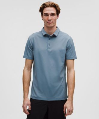 lululemon ShowZero Poloshirt f&uuml;r M&auml;nner - Gr&ouml;&szlig;e 2XL in Steel Blue