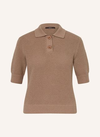 Windsor Windsor. Strick-Poloshirt Regular Fit braun