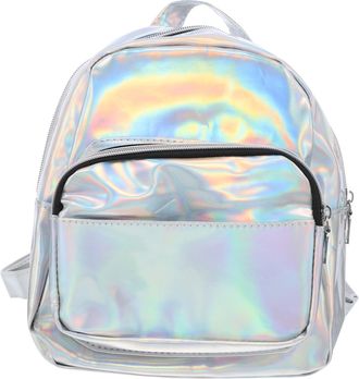 Frcolor Gl&auml;nzender Cartoon Rucksack Modischer Diebstahl Reiserucksack mit Gro&szlig;er Kapazit&auml;t f&uuml;r Reisen Einkaufen Camping Silber