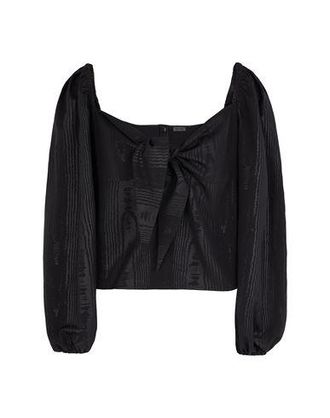 8 by YOOX FRONT BOW PUFF-SLEEVE BLOUSE
