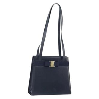 Ferragamo Pre-owned Ledertasche - - Pre-owned - Damen - Blau - ONE SIZE