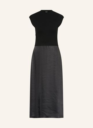 HUGO BOSS Kleid Ferdolini Im Materialmix schwarz
