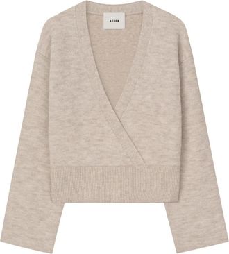 &Aacute;eron Femme, Pulls, Gris, Taille: 42 FR L&eacute;on Wrapped Sweater