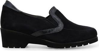 Melluso Mocassin Femme en Daim Bleu Nuit r35727z 37.5