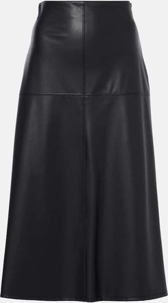 Max Mara Leisure Midirock Scilli aus Lederimitat