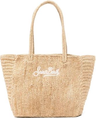 MC2 Saint Barth Femme, Sacs, Beige, Taille: ONE Size Sac &agrave; Main Medium en Raphia