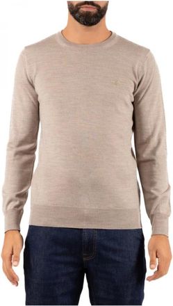 Brooksfield Homme, Pulls, Beige, Taille: M Tricot Ras du Cou