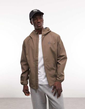 Element Alder - Wasserdichte Shell-Regenjacke in Steinbeige-Grau