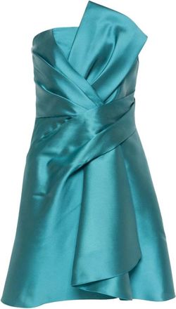 Alberta Ferretti Femme, Robes, Bleu, Taille: 46 FR Robe Courte en Mikado