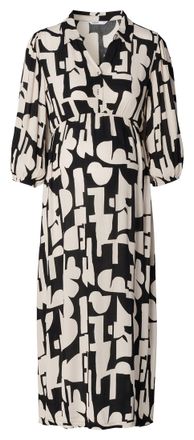 Noppies Damen Lieksa Nursing Dress 3/4 Sleeve Kleid, Monochrome All Over Print - N263, M EU
