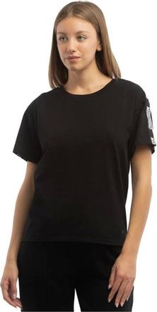 Moschino Femme, Tops, Noir, Taille: 42 FR T-shirt en coton avec col rond