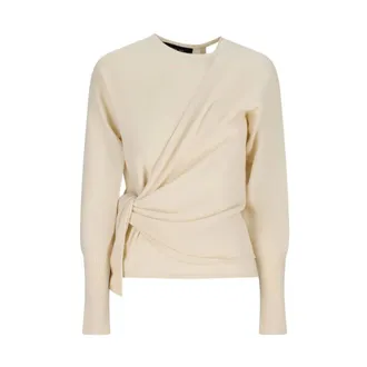 Federica Tosi Damen, Strickwaren, Beige, MGr&ouml;&szlig;e
