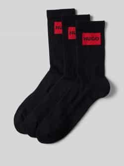 HUGO BOSS Socken mit Label-Print im 3er-Pack