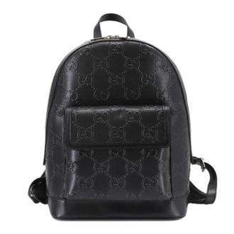 Gucci unisex, Pre-owned, Noir, Taille: ONE Size Sac &agrave; dos en cuir Pre-owned