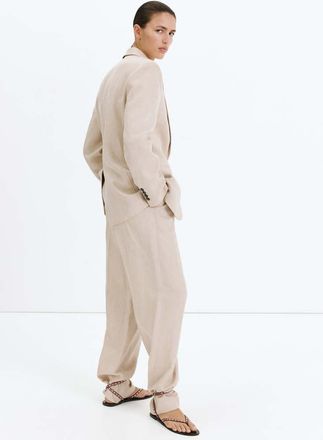 Mango Sandales &agrave; brides avec clous marron moyen - Femme - 35 - MANGO