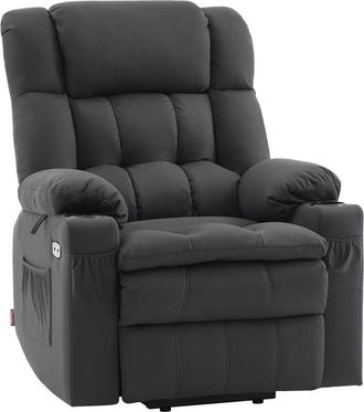 MCombo M Mcombo elektrische Aufstehhilfe Relaxsessel 7546, mit 3 Motoren getrennt verstellbar, Liegeposition bis 165&deg;, tv Sessel mit usb, f&uuml;r Senioren